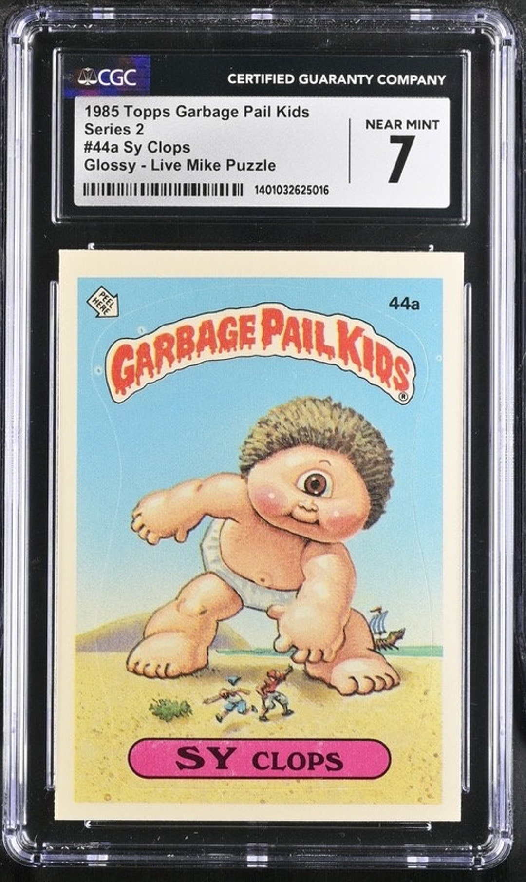 1985 Garbage Pail Kids Series 2 Sy Clops CGC 7.0 Near Mint Glossy Live ...