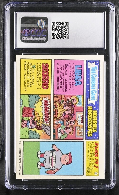 DIE CUT--1988 Garbage Pail Kids Series 15 Shel Game CGC 8.5 Near Mint ...