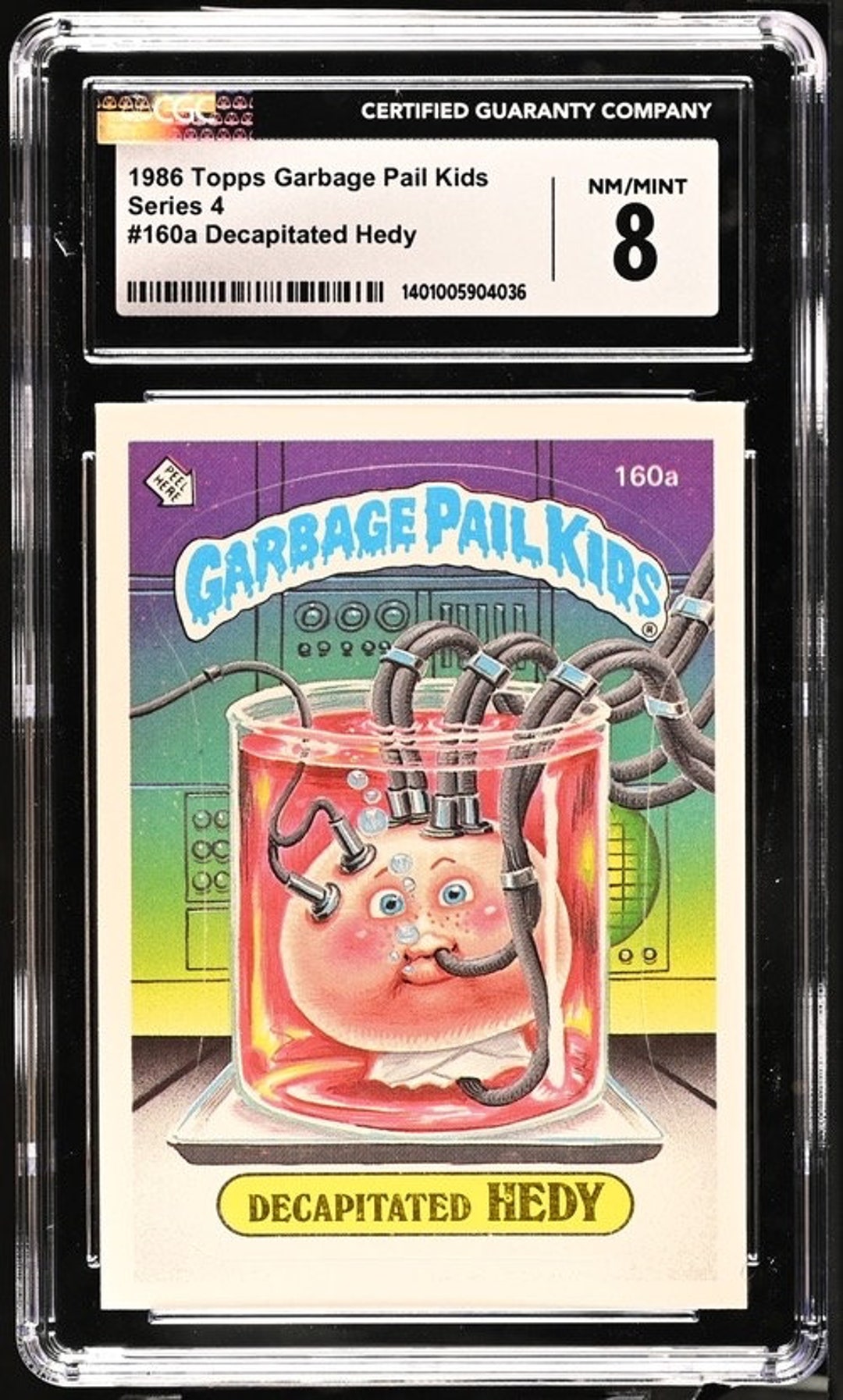 1986 Garbage Pail Kids Series 4 Decapitated Hedy Cgc 8 0 Nm Mint Etsy