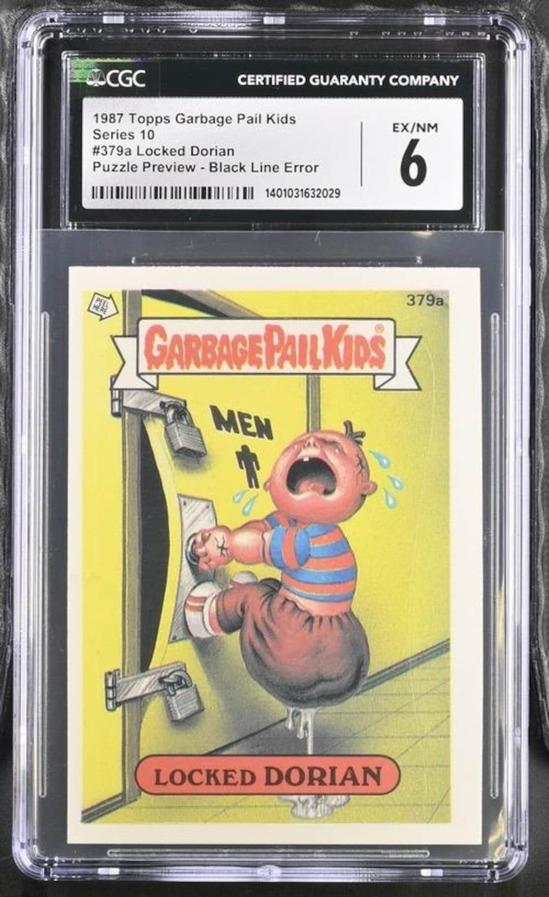 ERROR CARD-1987 Garbage Pail Kids Series 10 Locked Dorian CGC 6.0 ...