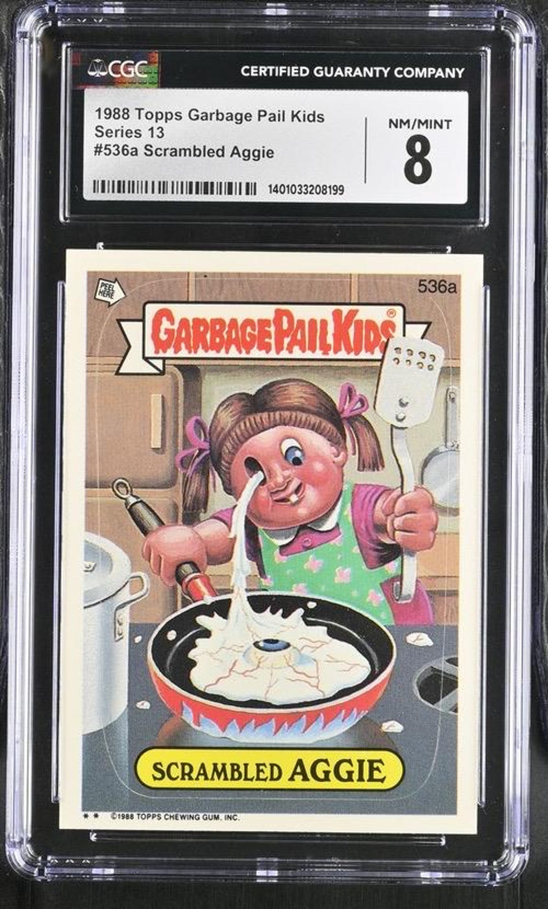 1988 Garbage Pail Kids Series 13 Scrambled Aggie CGC 8.0 Nm/mint - Etsy