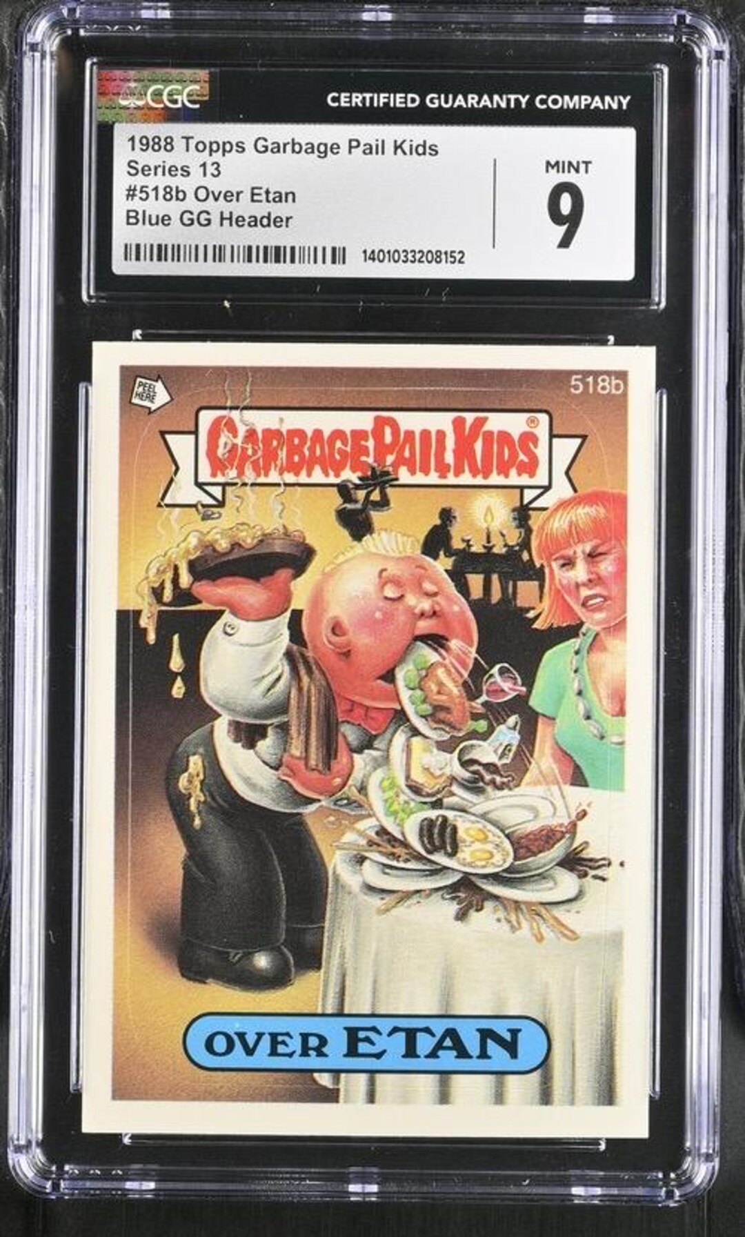 1988 Garbage Pail Kids Series 13 Over Etan CGC 9.0 Mint Blue GG - Etsy