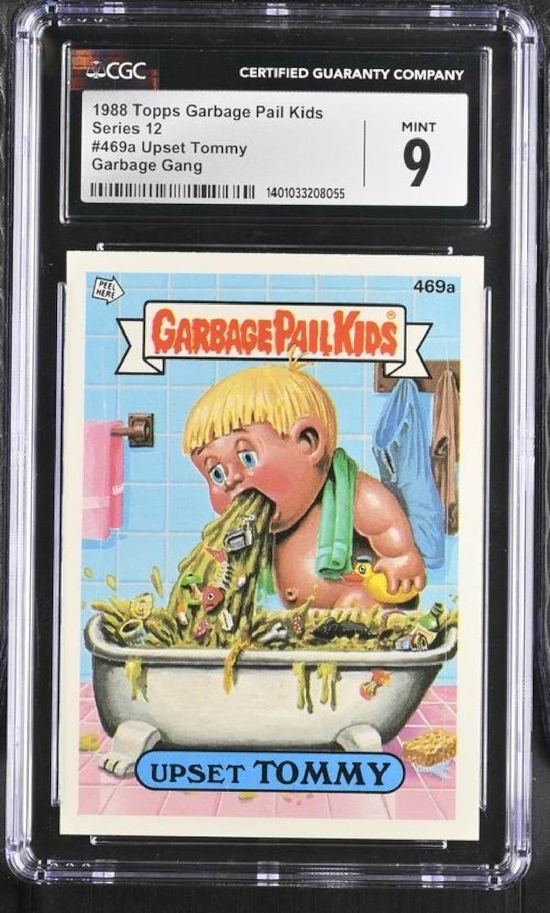 1988 Garbage Pail Kids Upset Tommy Series 12 CGC 9.0 Mint GG Back - Etsy