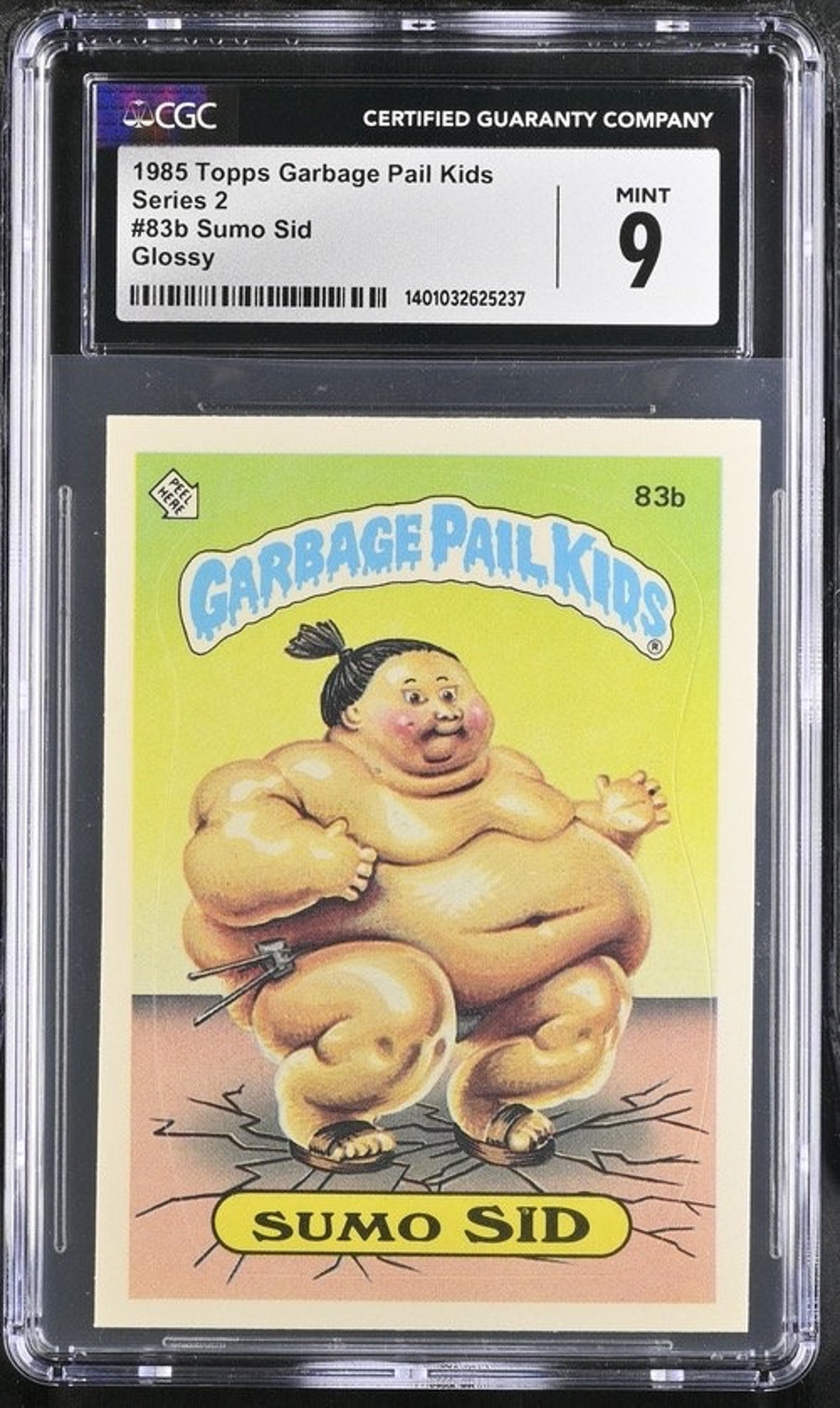 1985 Garbage Pail Kids Series 2 Sumo Sid CGC 9.0 Mint Glossy - Etsy