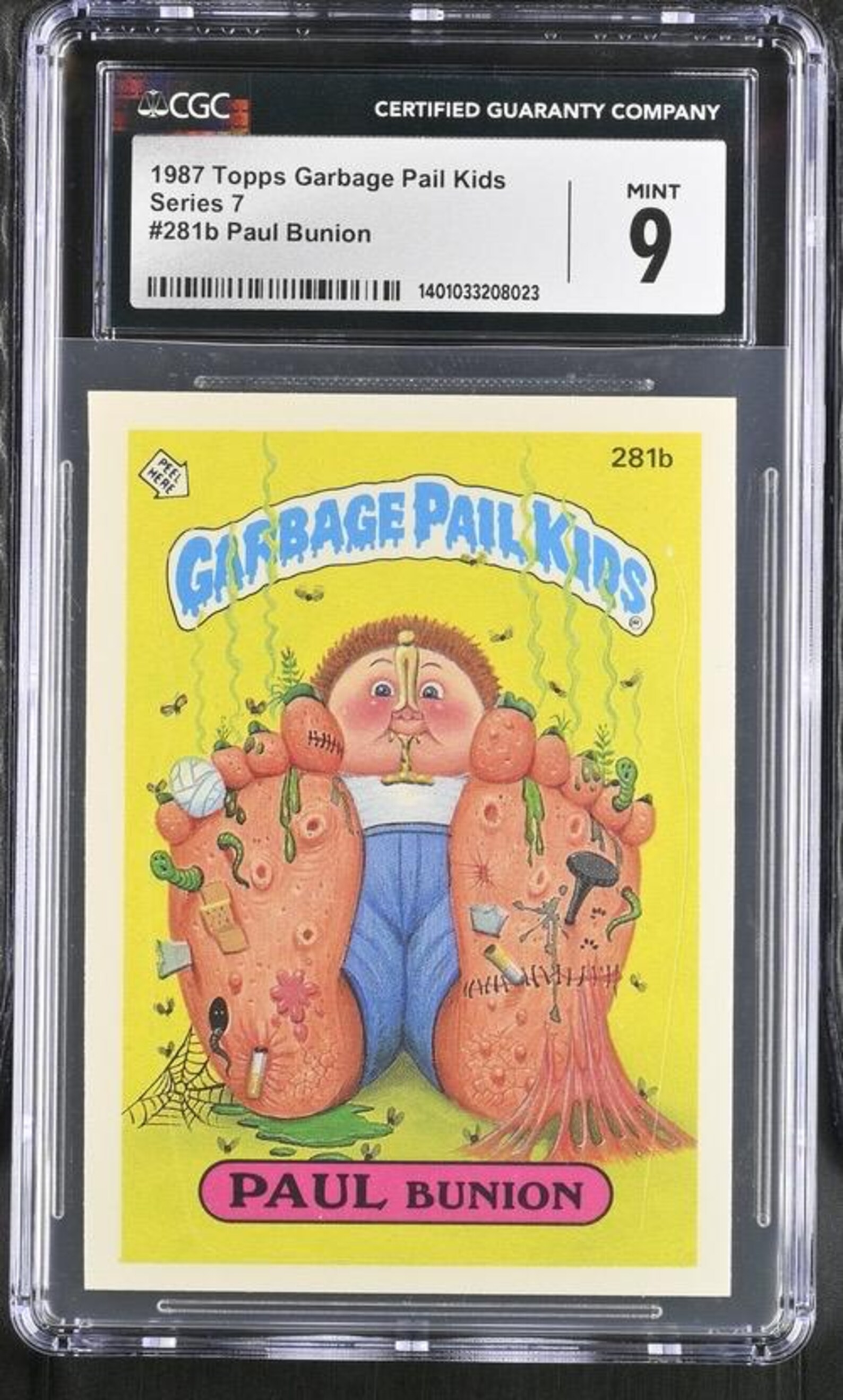 1987 Garbage Pail Kids Paul Bunion Series 7 CGC 9.0 Mint - Etsy