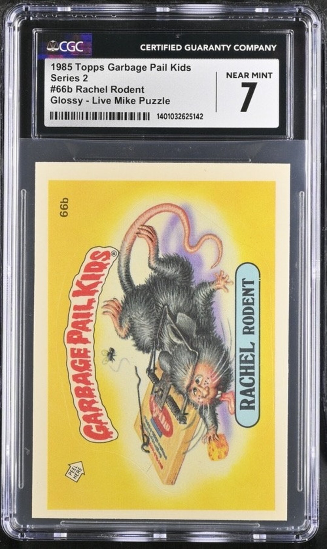1985 Garbage Pail Kids Series 2 Rachel Rodent CGC 7.0 Near Mint Glossy ...