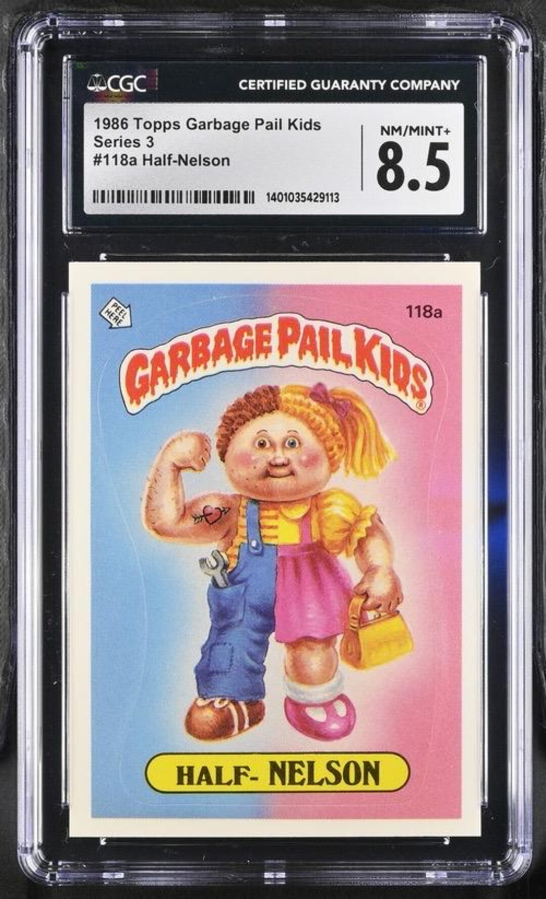 1986 Garbage Pail Kids Series 3 Half-nelson CGC 8.5 Nm/mint+ - Etsy