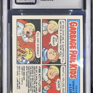 1987 Garbage Pail Kids Series 8 Glowing Amber CGC 9.0 Mint - Etsy