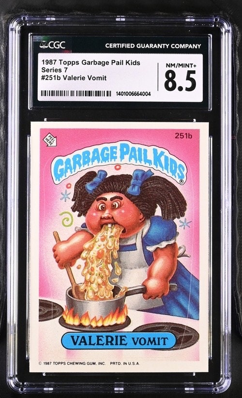 1987 Garbage Pail Kids Valerie Vomit Series 7 CGC 8.5 Nm/mint - Etsy