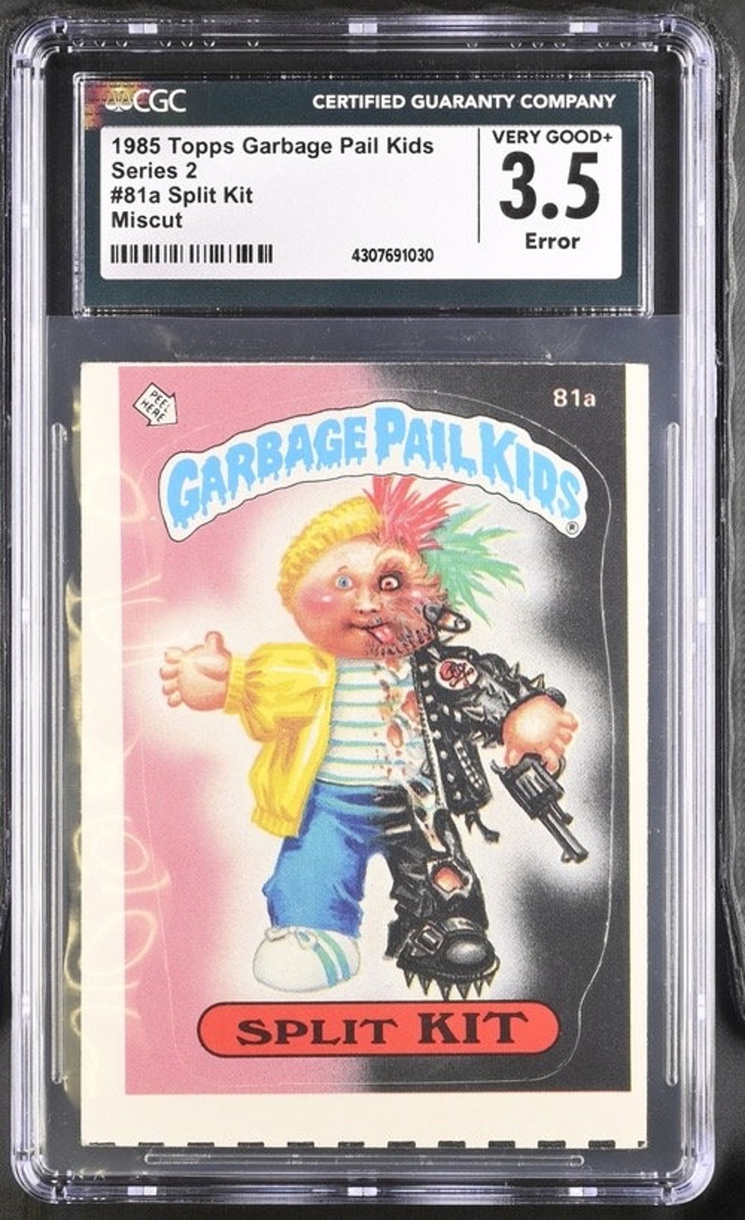 ERROR CARD-1985 Garbage Pail Kids Split Kit Series 2 CGC 3.5 Very Good ...
