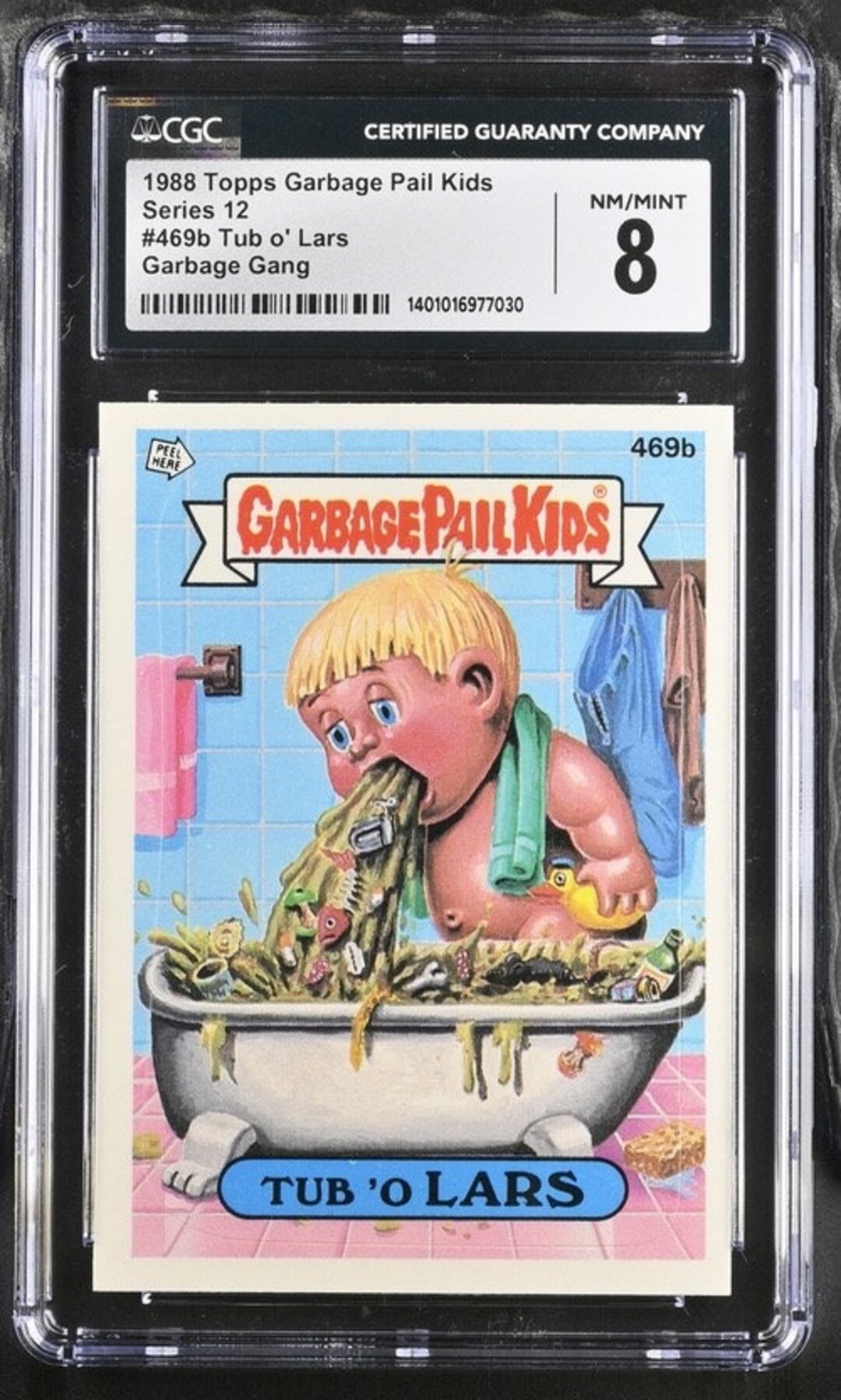 1988 Garbage Pail Kids Series 12 Tub O’ Lars CGC 8.0 Nm/mint Garbage ...