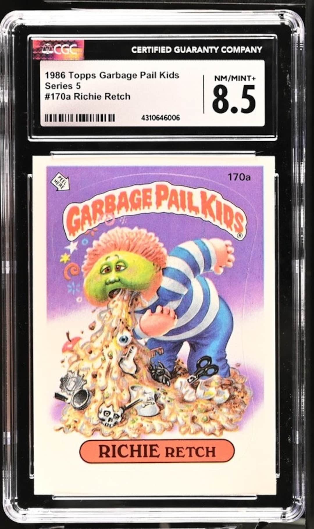 1986 Garbage Pail Kids Series 5 Richie Retch CGC 8.5 Nm/mint+ - Etsy