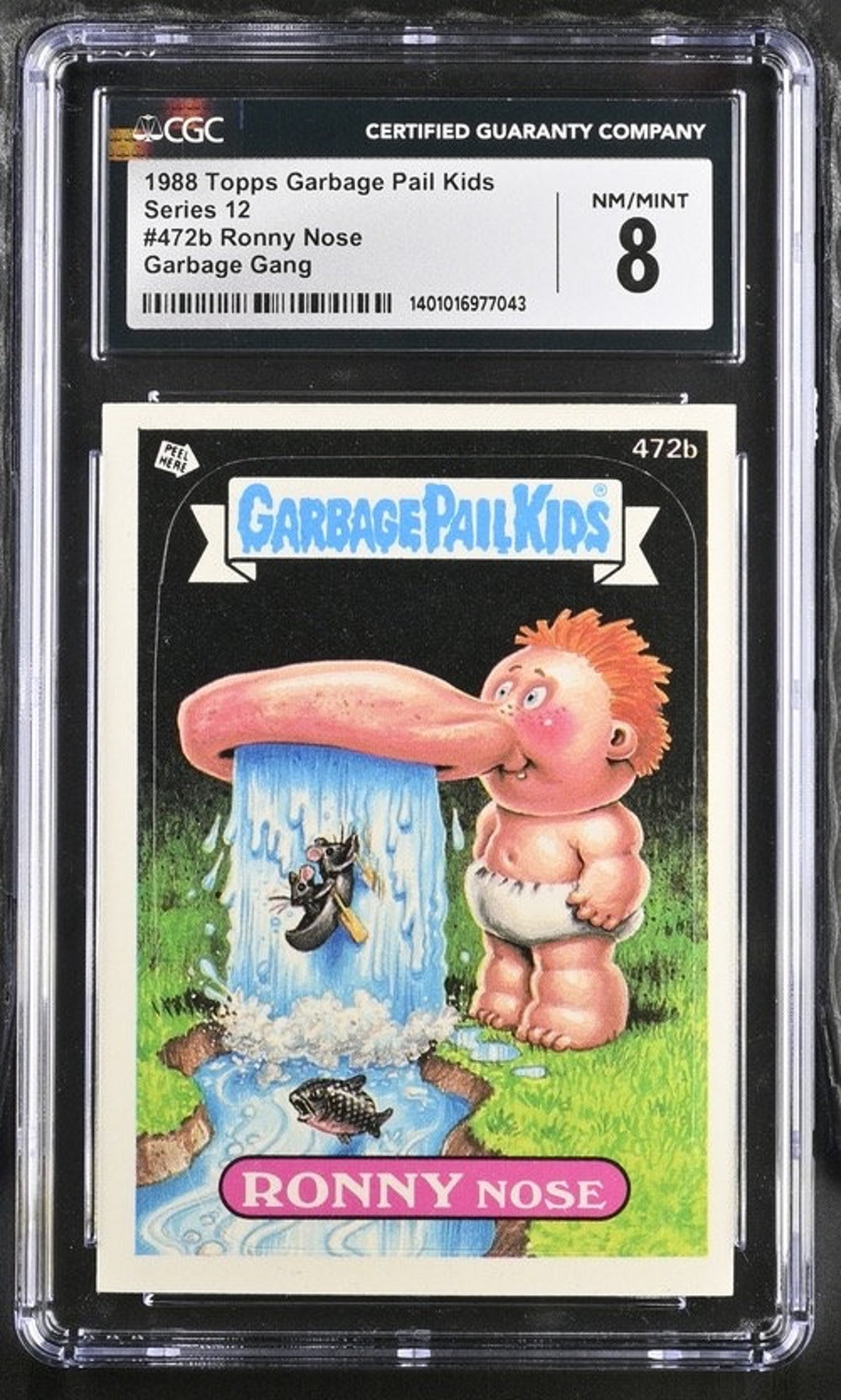 1988 Garbage Pail Kids Series 12 Ronny Nose CGC 8.0 Nm/mint Garbage ...