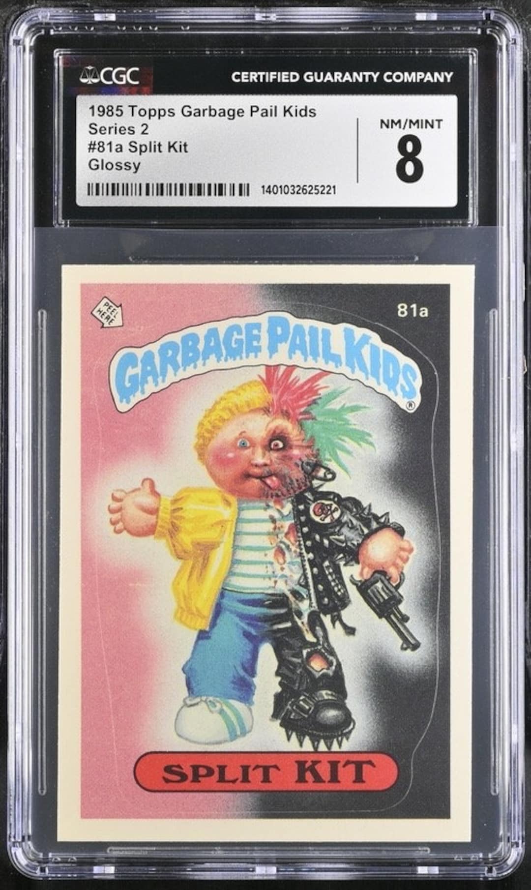 1985 Garbage Pail Kids Series 2 Split Kit CGC 8.0 Near Mint/mint Glossy ...
