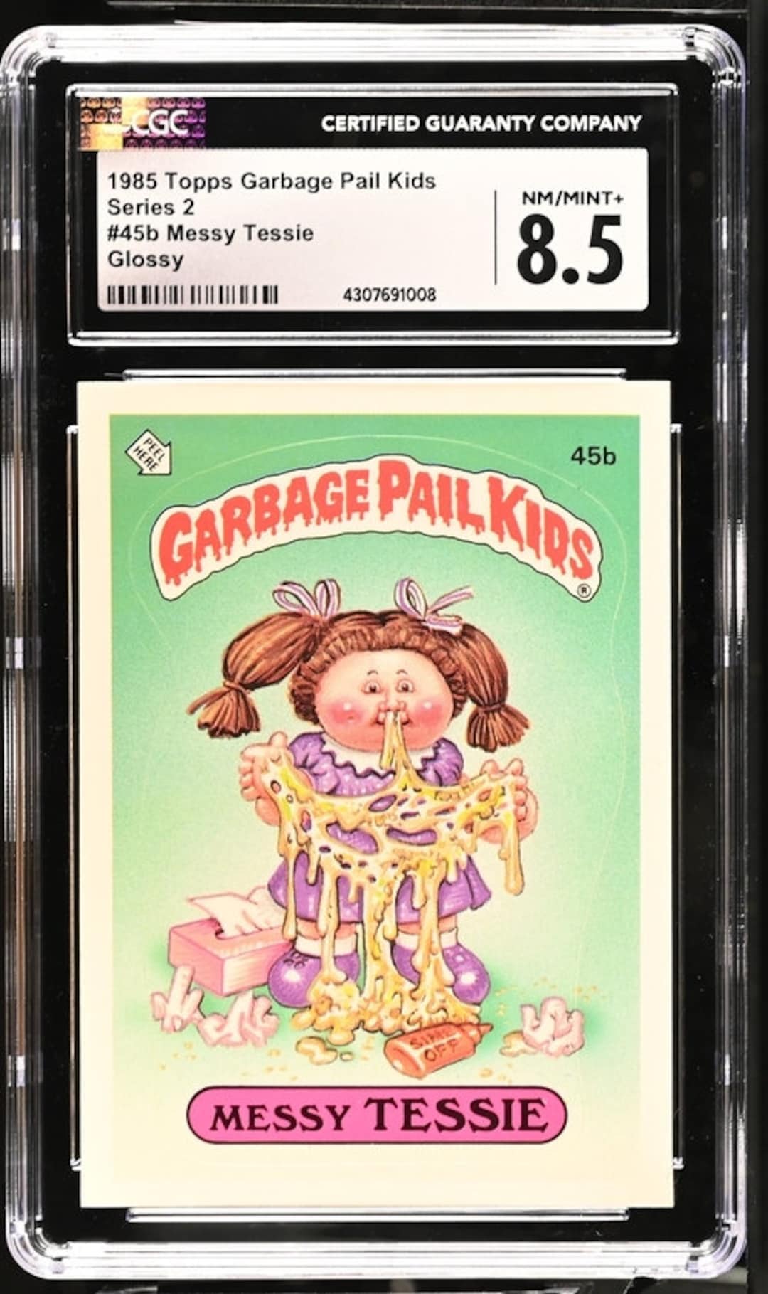 1985 Garbage Pail Kids Series 2 Messy Tessie CGC 8.5 Near Mint/mint+ ...