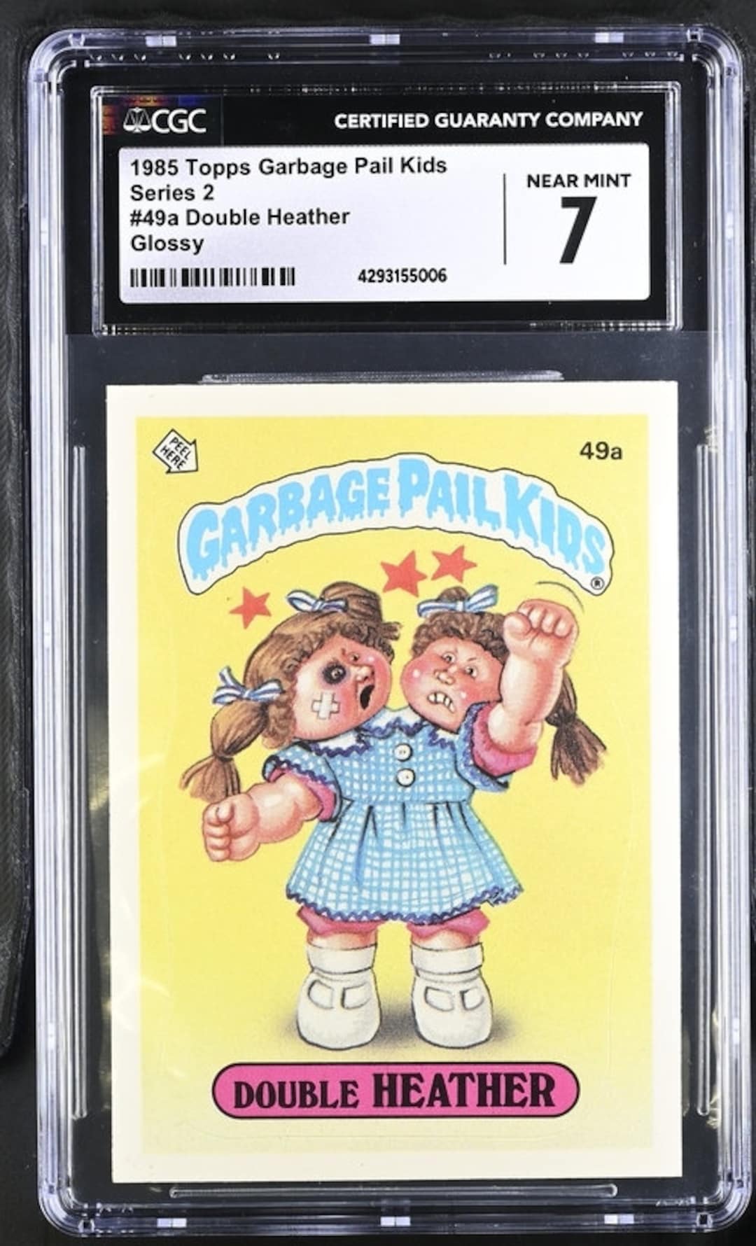 1985 Garbage Pail Kids Series 2 Double Heather CGC 7.0 Near Mint Glossy ...