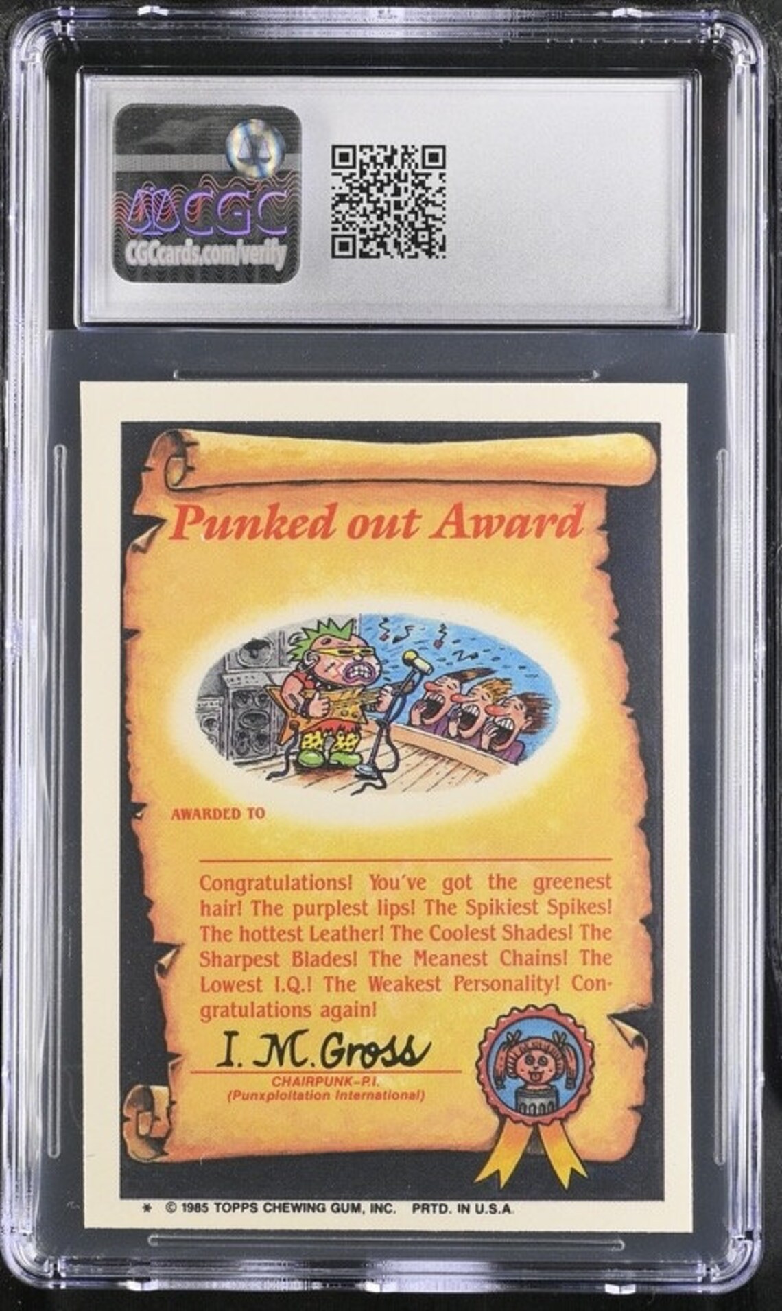 1985 Garbage Pail Kids Series 2 Leaky Lindsay CGC 6.0 Ex/near Mint ...