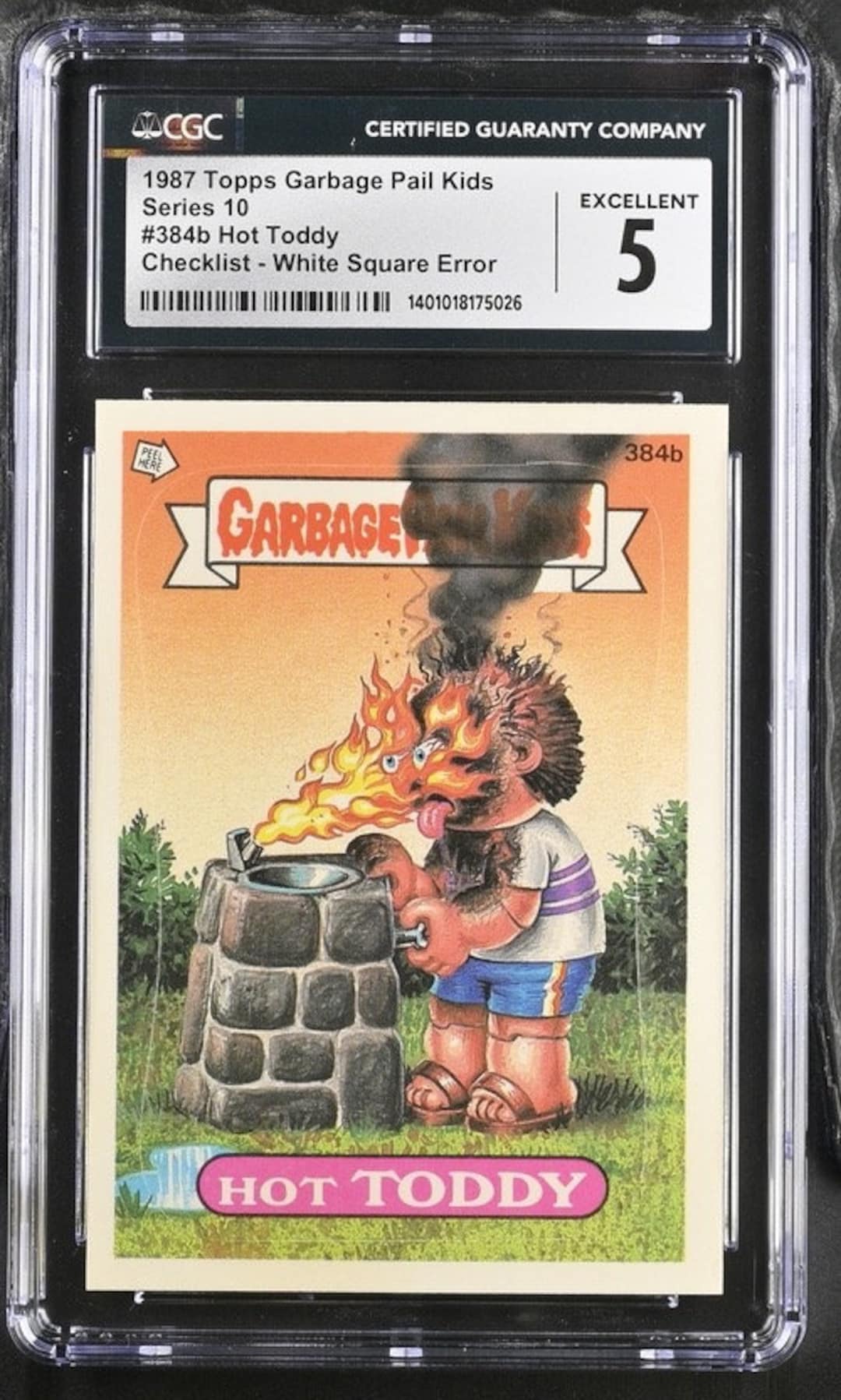 ERROR CARD-1987 Garbage Pail Kids Series 10 Hot Toddy CGC 5.0 Excellent ...