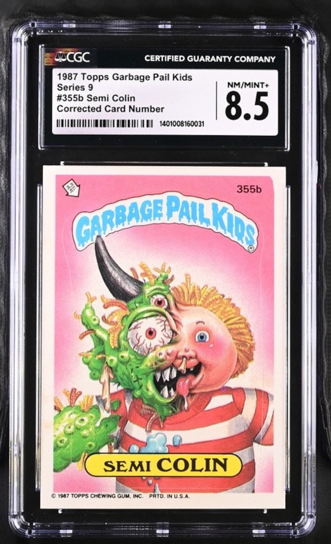 1987 Garbage Pail Kids Semi Colin Series 9 CGC 8.5 Nm/mint+ - Etsy