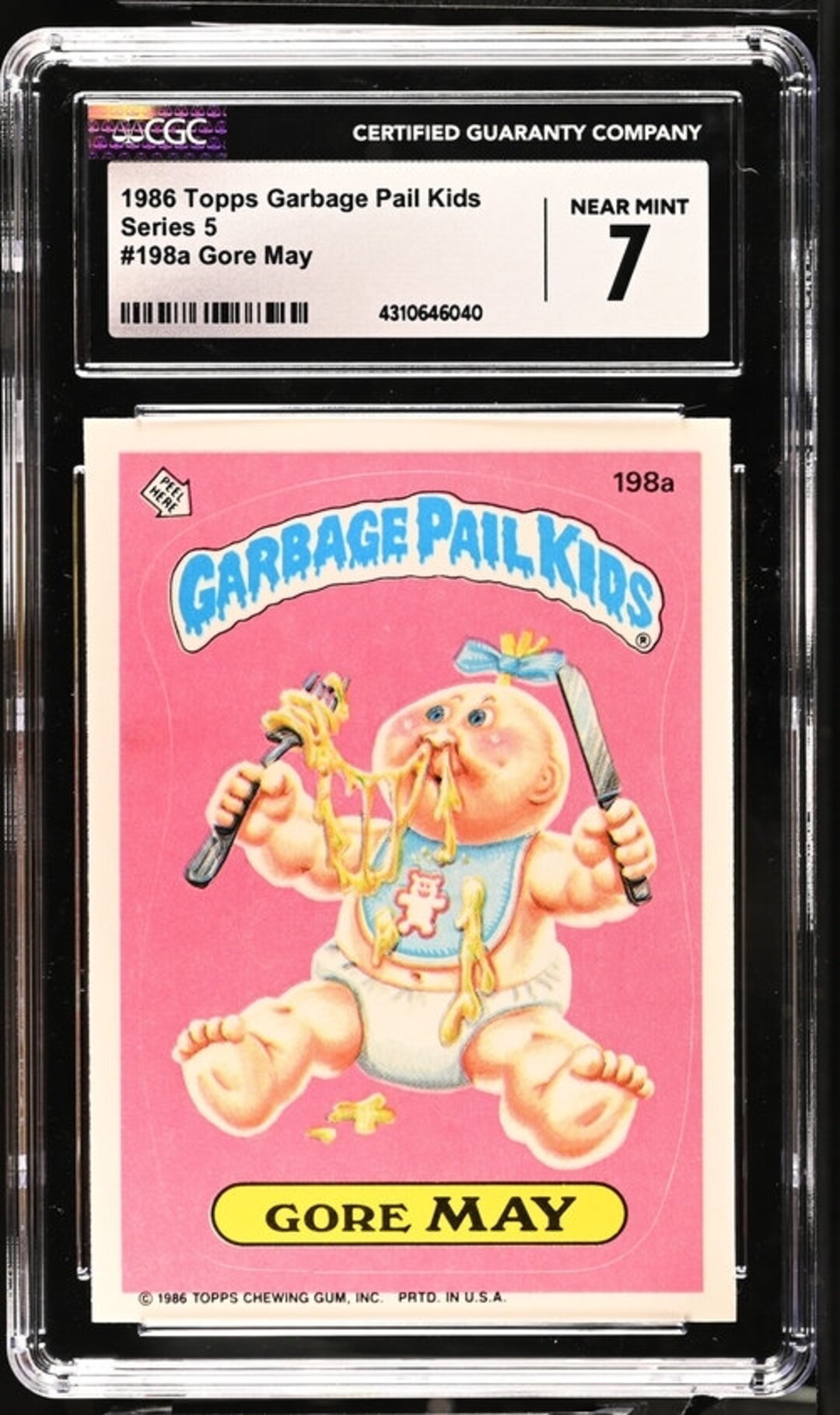1986 Garbage Pail Kids Series 5 Gore May CGC 7.0 Near Mint - Etsy