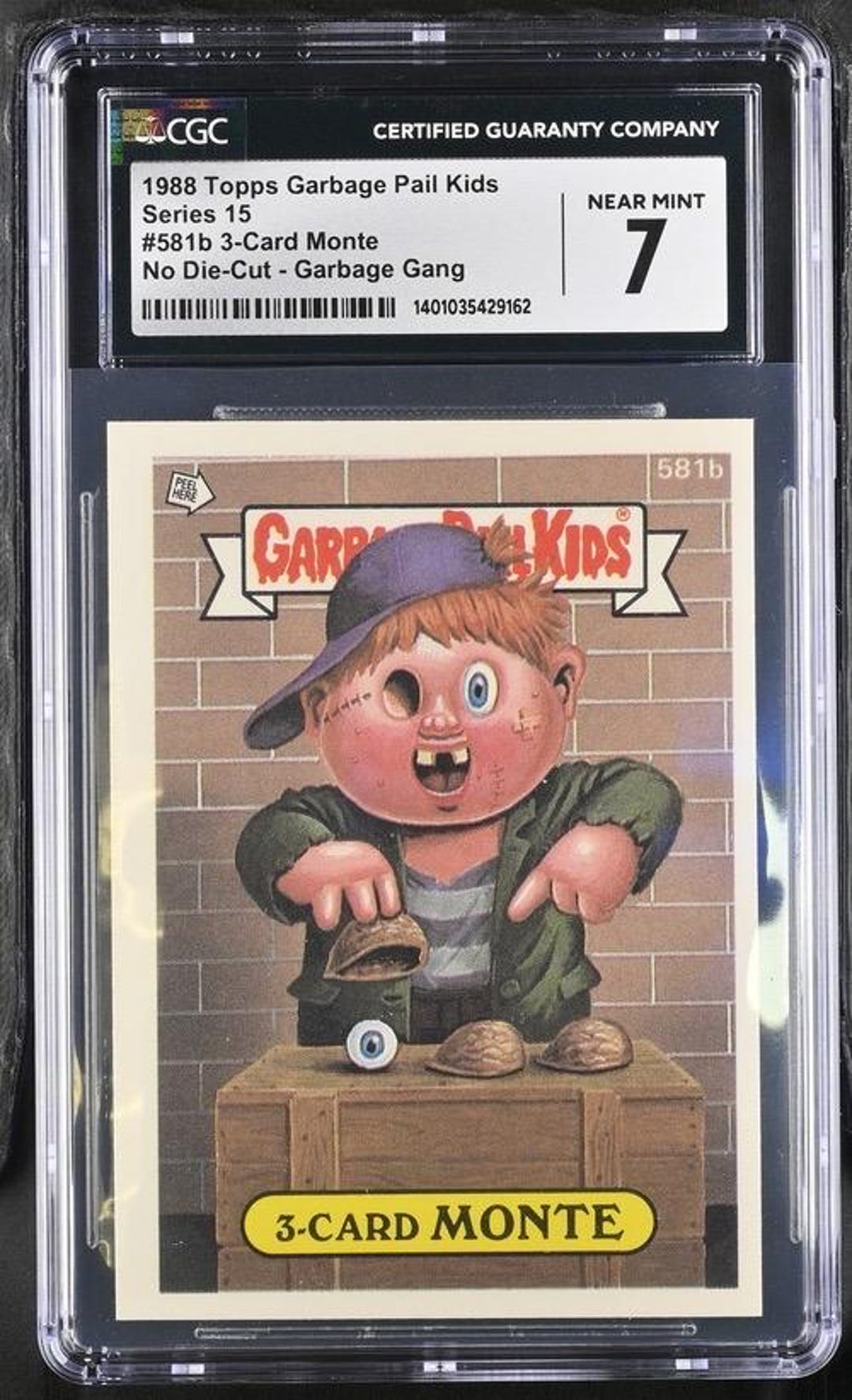 Non Die-cut--1988 Garbage Pail Kids Series 15 3-card Monte CGC 8.0 Near ...