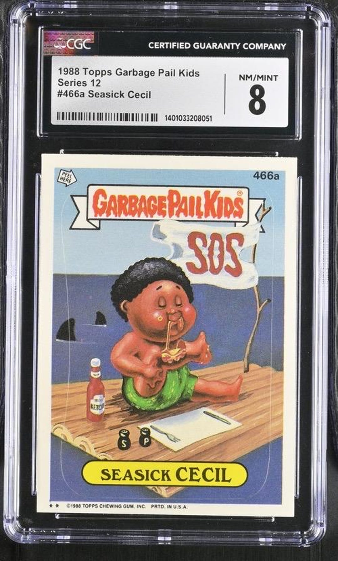 1988 Garbage Pail Kids Seasick Cecil Series 12 CGC 8.0 Nm/mint - Etsy