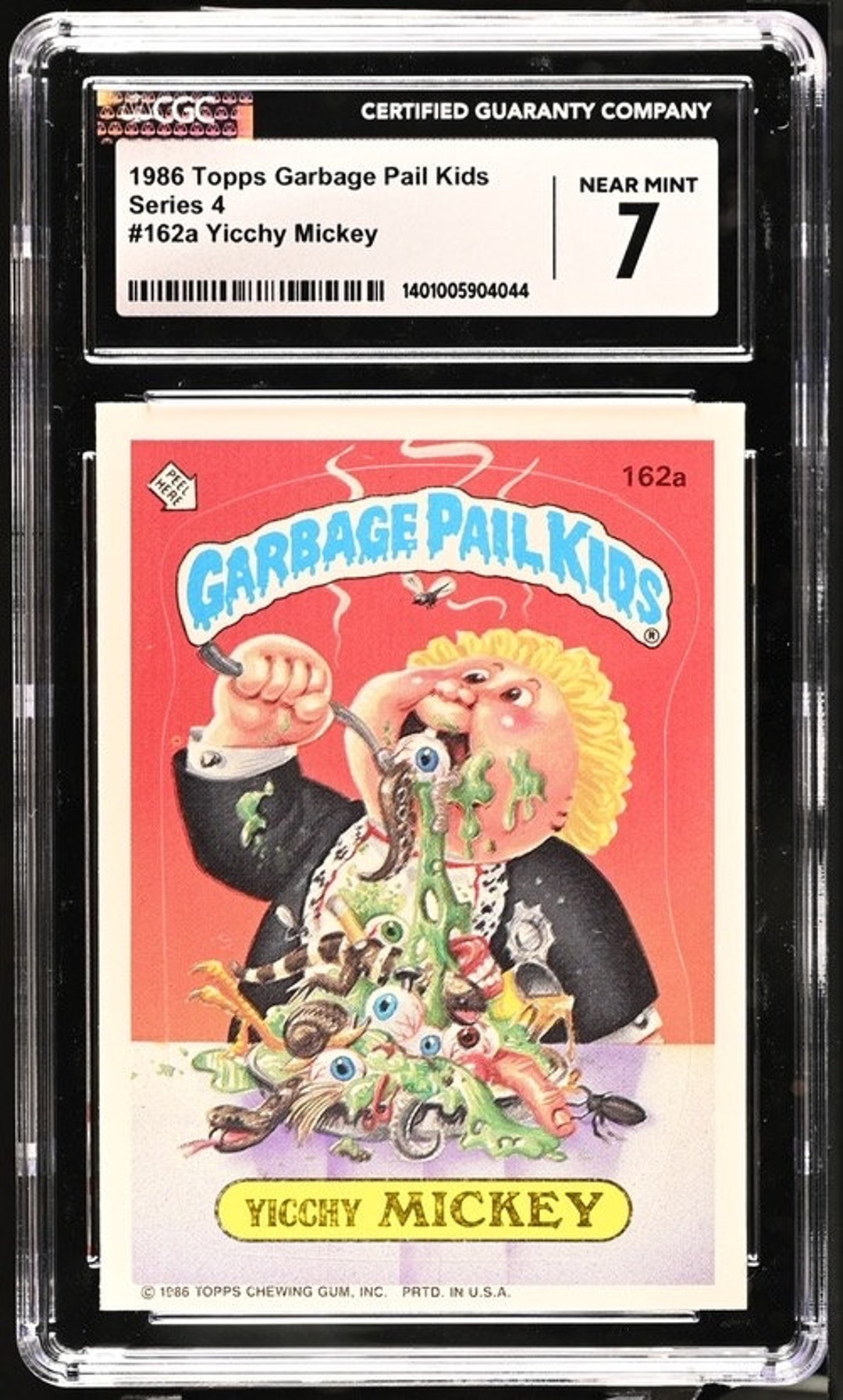 1986 Garbage Pail Kids Series 4 Yicchy Mickey CGC 7.0 Near Mint - Etsy