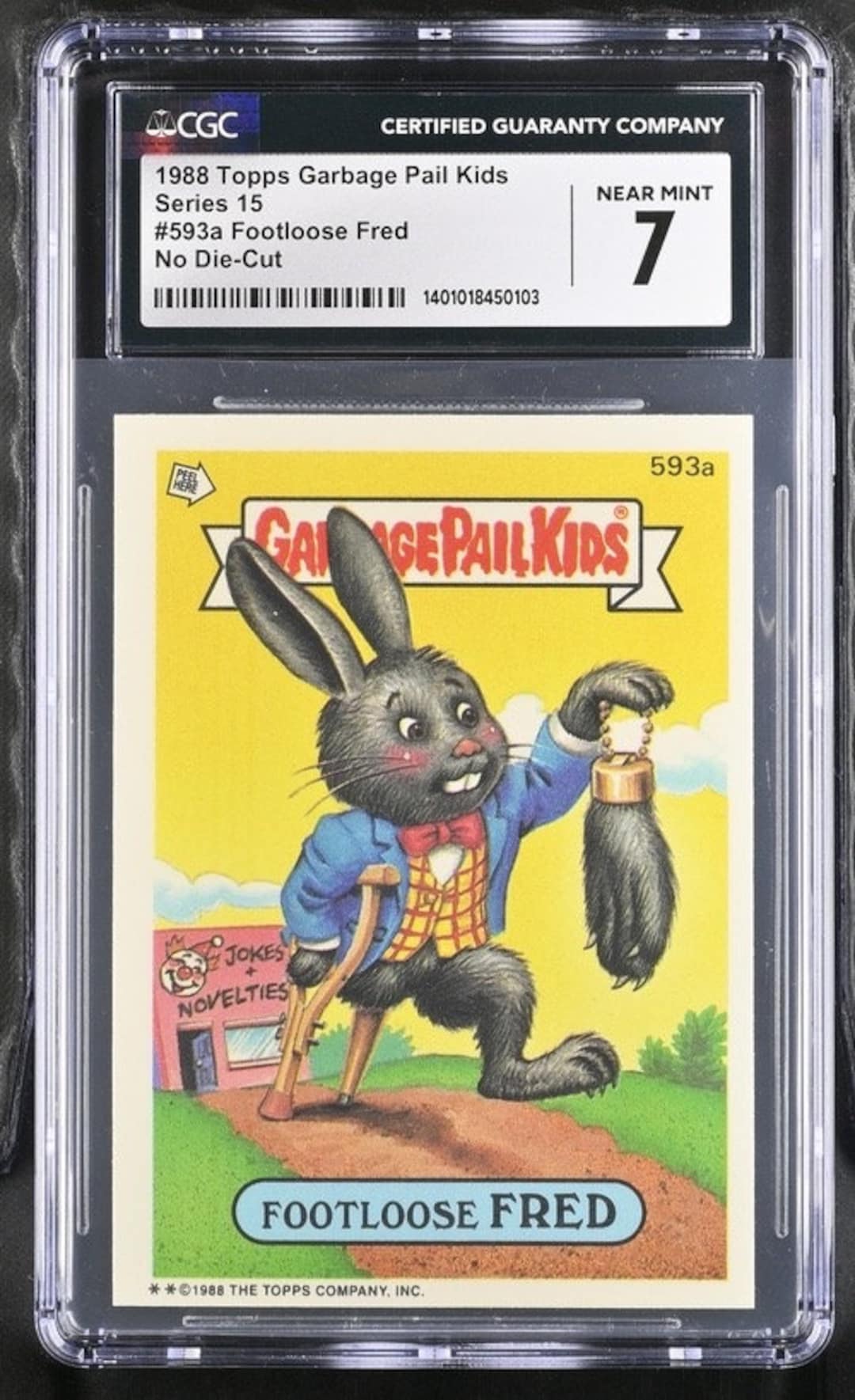 Non Die-cut--1988 Garbage Pail Kids Series 15 Footloose Fred CGC 7.0 ...