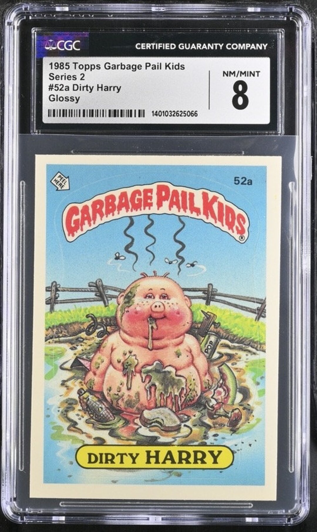 1985 Garbage Pail Kids Series 2 Dirty Harry CGC 8.0 Near Mint/mint ...