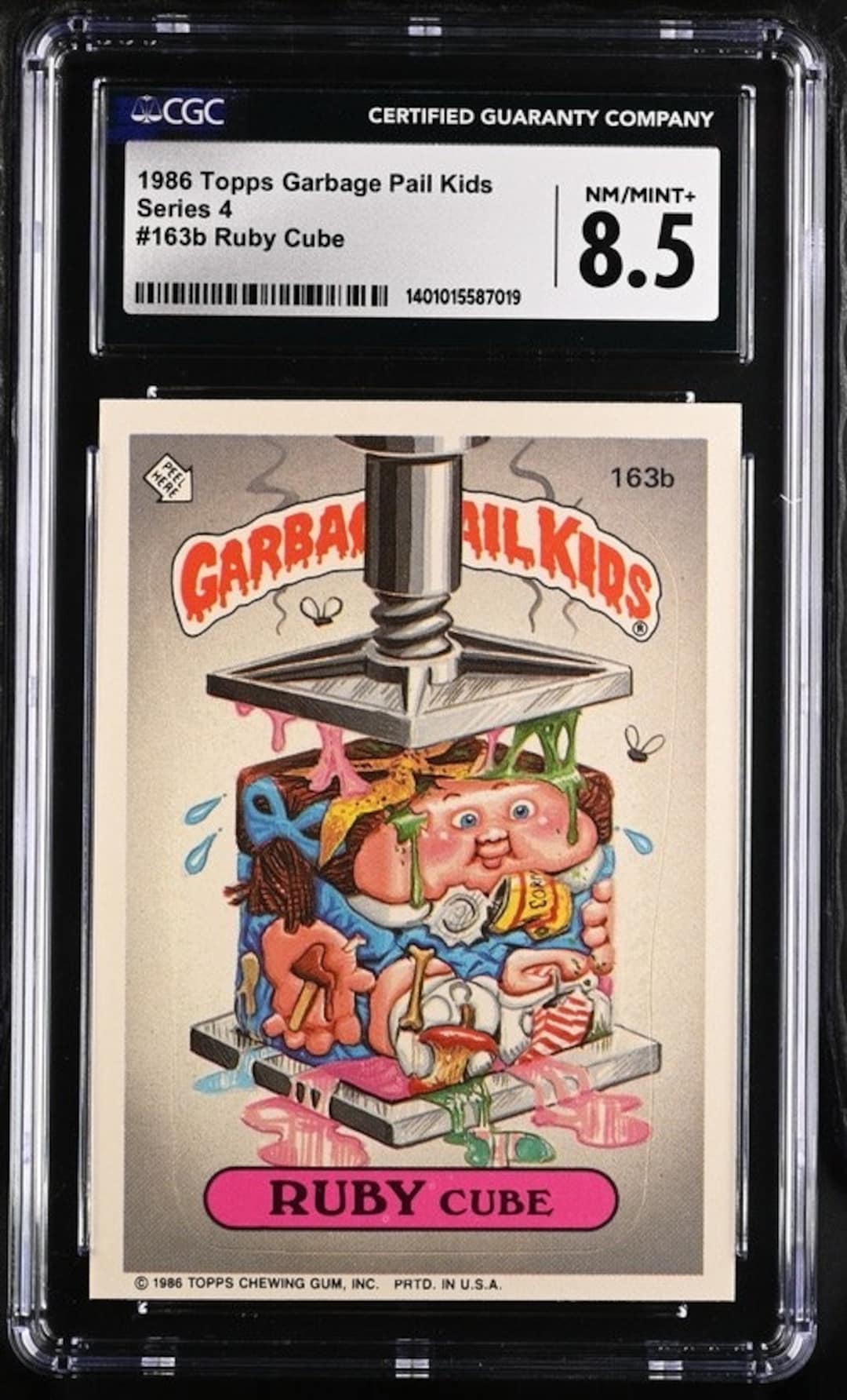 1986 Garbage Pail Kids Series 4 Ruby Cube CGC 8.5 Nm/mint+ - Etsy