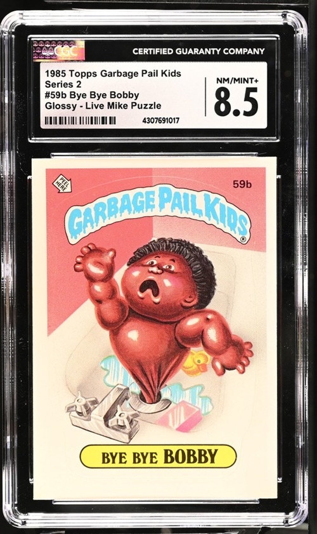 1985 Garbage Pail Kids Series 2 Bye Bye Bobby CGC 8.5 Near Mint/mint+ ...