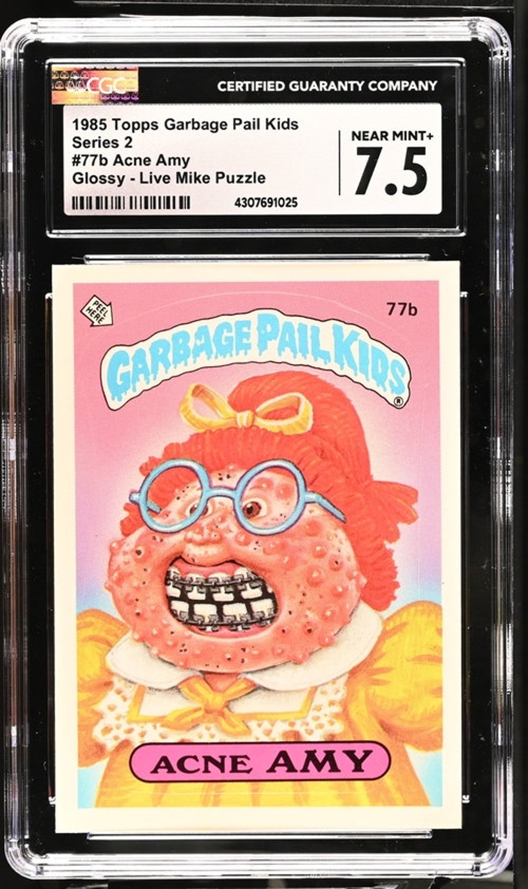 1985 Garbage Pail Kids Series 2 Acne Amy CGC 7.5 Near Mint+ Glossy Back ...