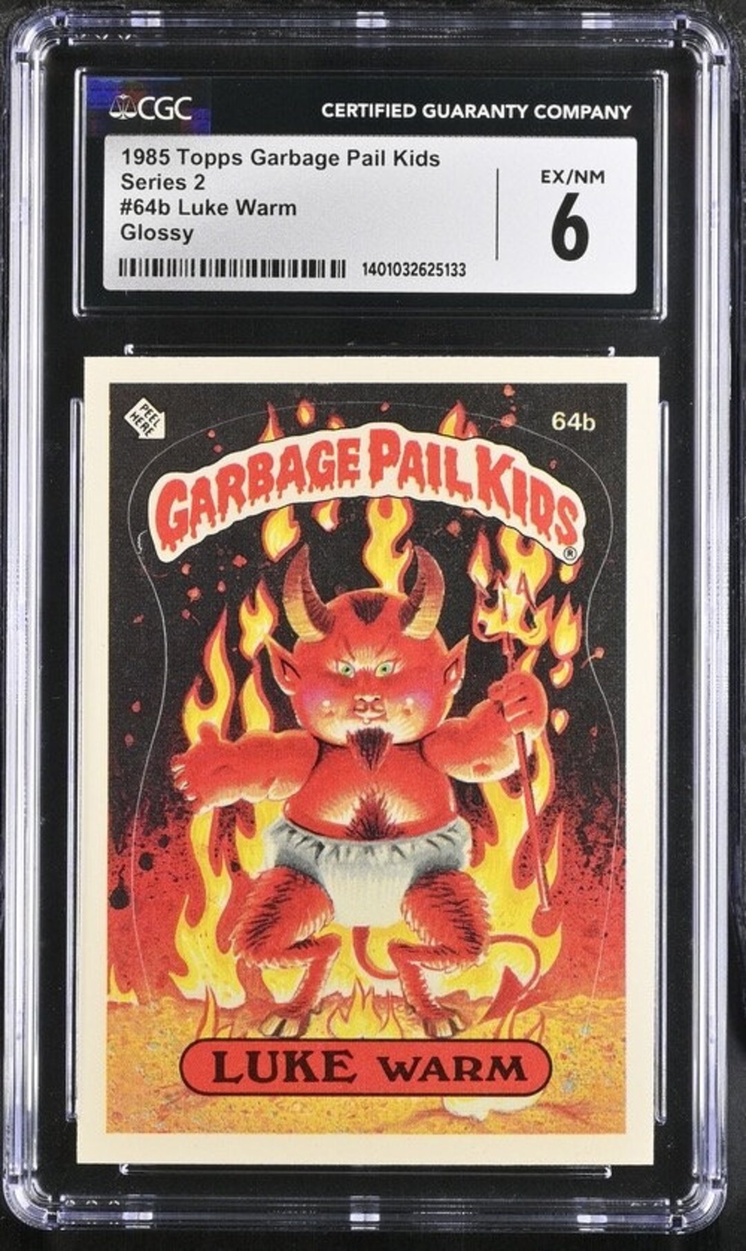 1985 Garbage Pail Kids Series 2 Luke Warm CGC 6.0 Ex/near Mint Glossy ...