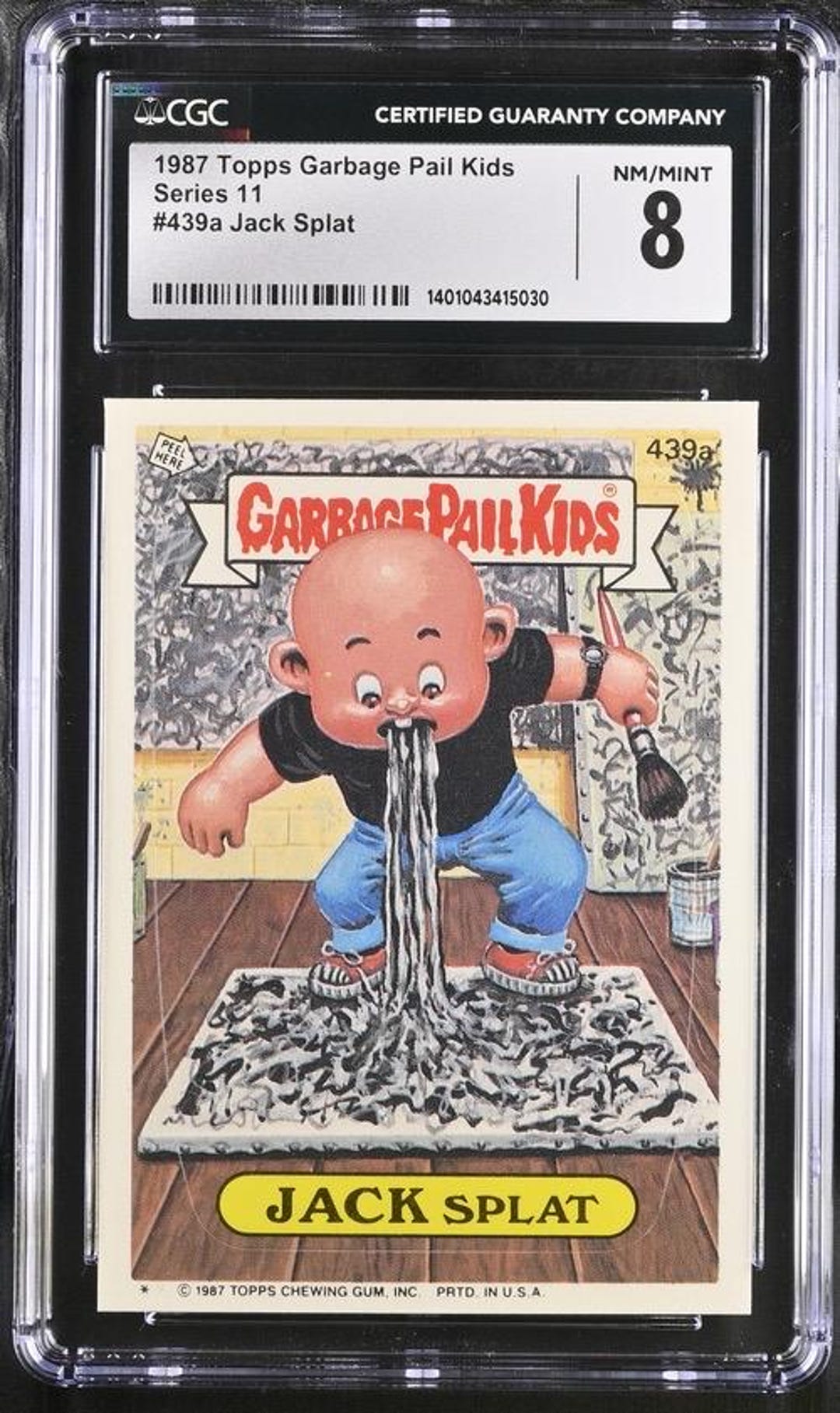 1987 Garbage Pail Kids Series 11 Jack Splat CGC 8.0 Nm/mint - Etsy