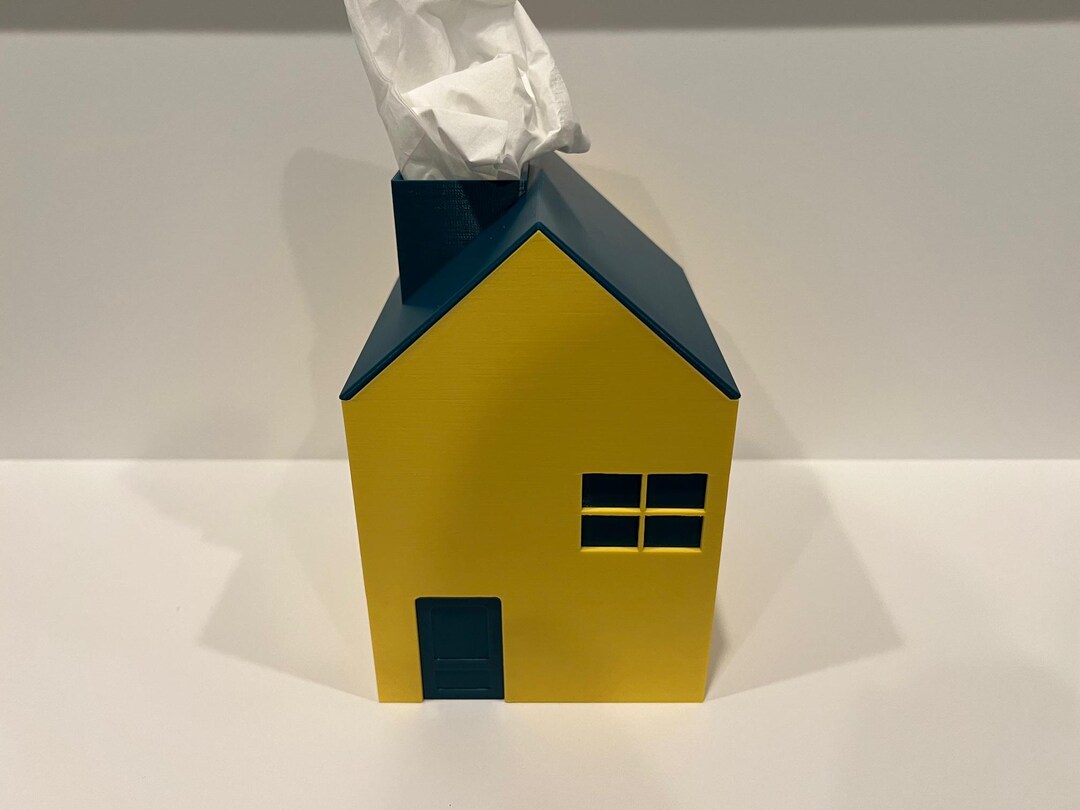 Customizable Square House Minimalist Tissue Box Cover - Etsy
