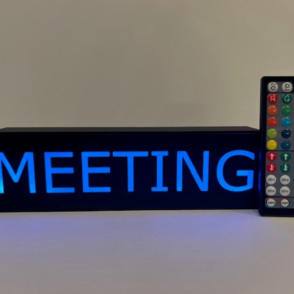 In Meeting Light up Sign - Etsy