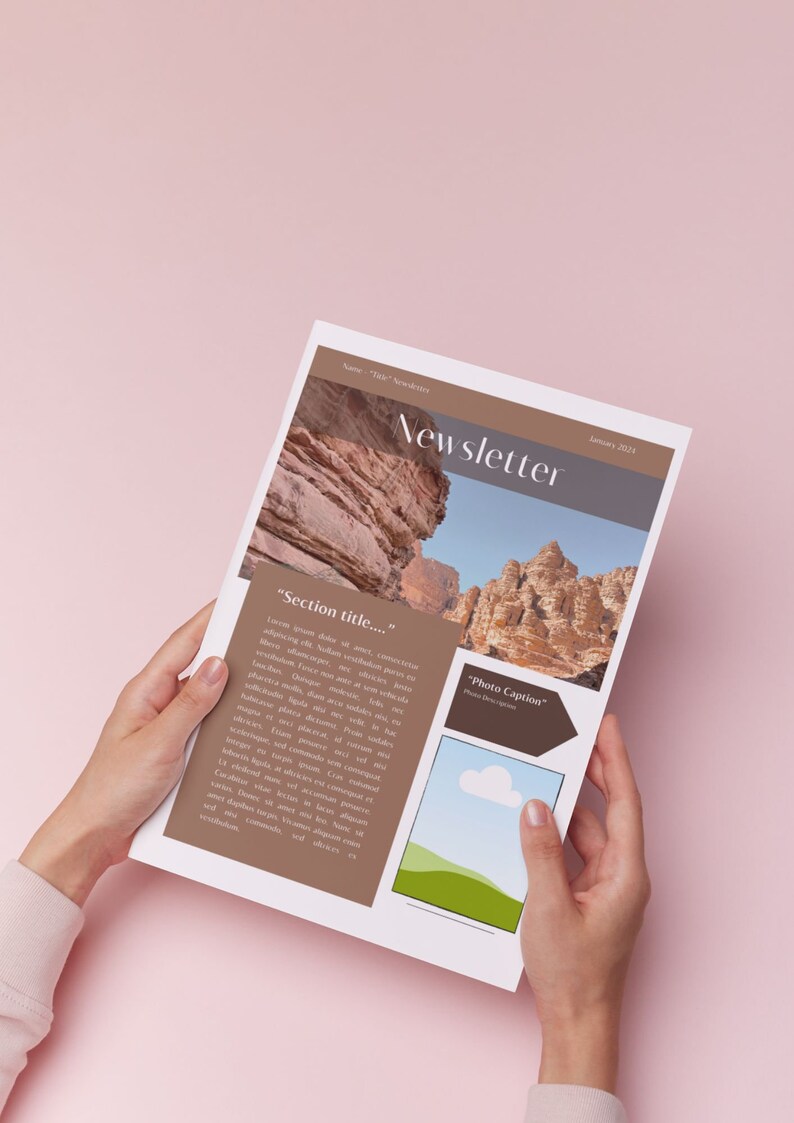 Newsletter Template - Etsy