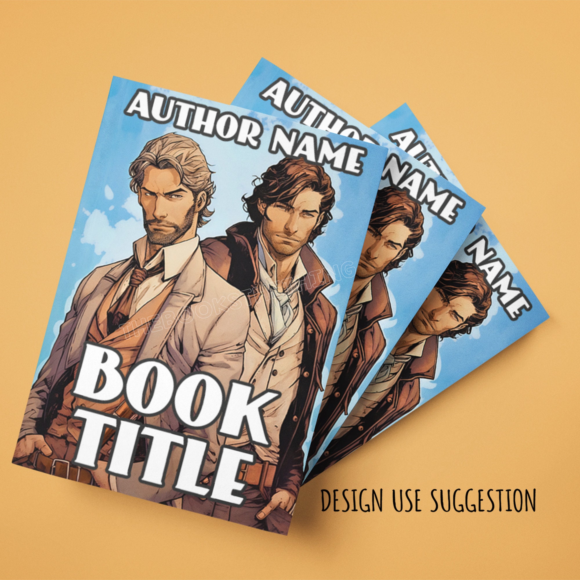 Unique E-book/book Cover Art, Printable Poster - Western, Historical ...