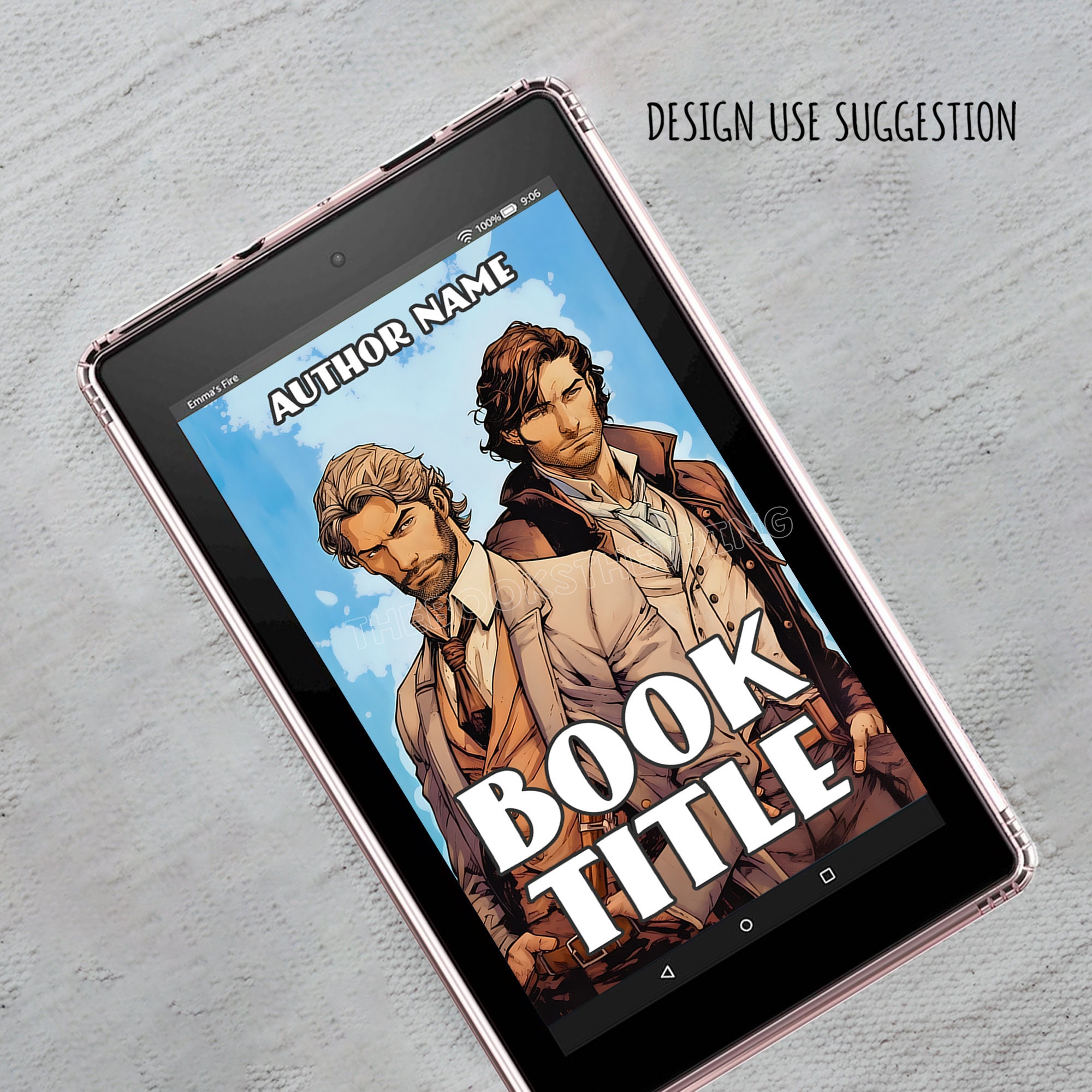 Unique E-book/book Cover Art, Printable Poster - Western, Historical ...