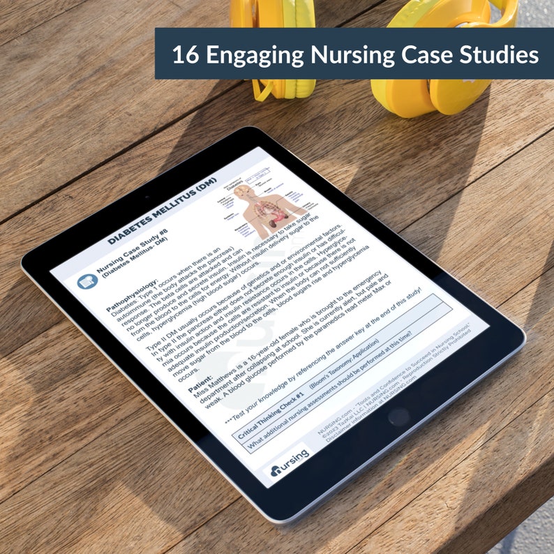 Nursing Case Study Bundle + BONUS 4 Nursing Cheat Sheets: Essential ...