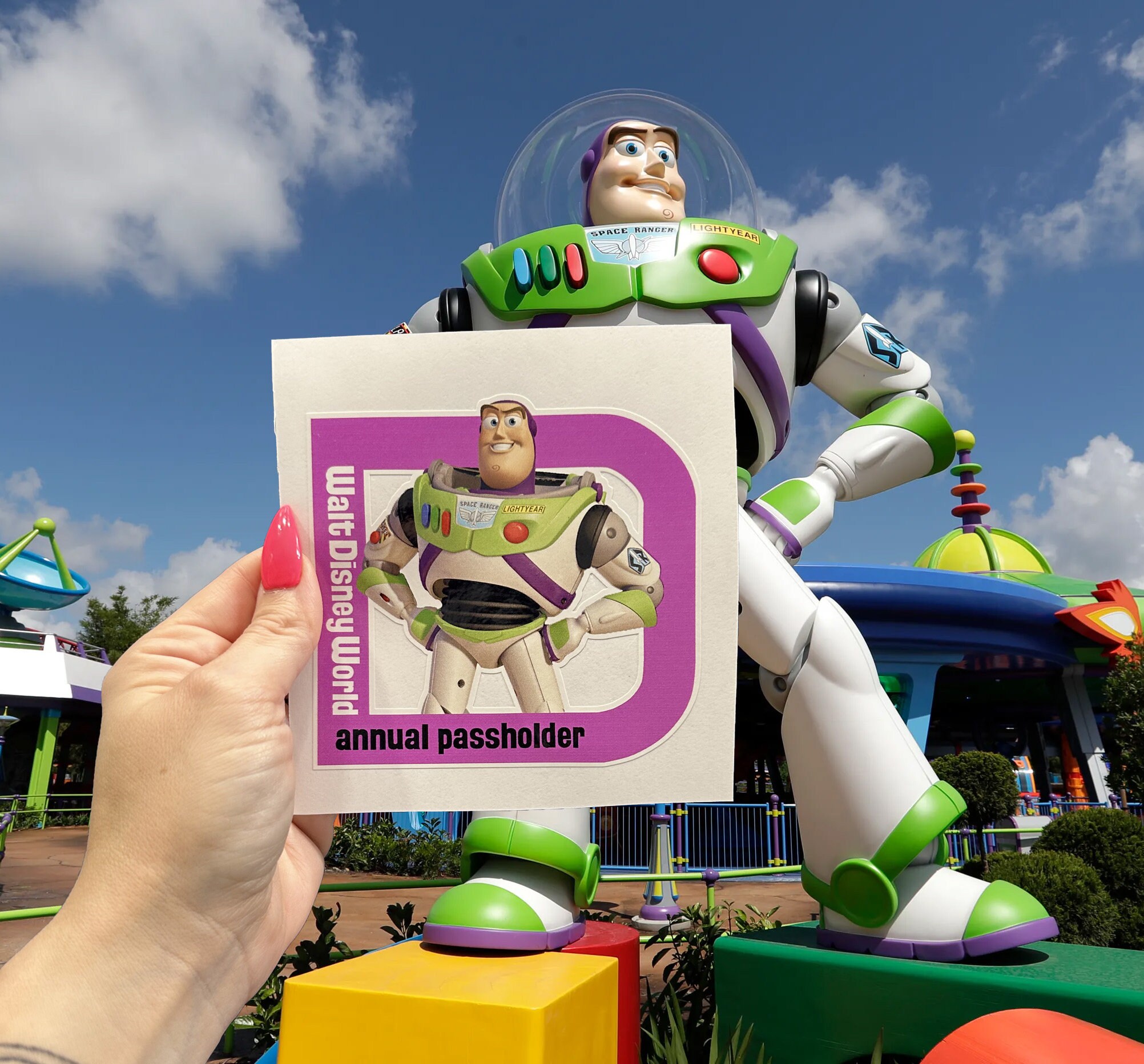 Disney World Buzz Lightyear Annual Passholder Sticker fan Art - Etsy