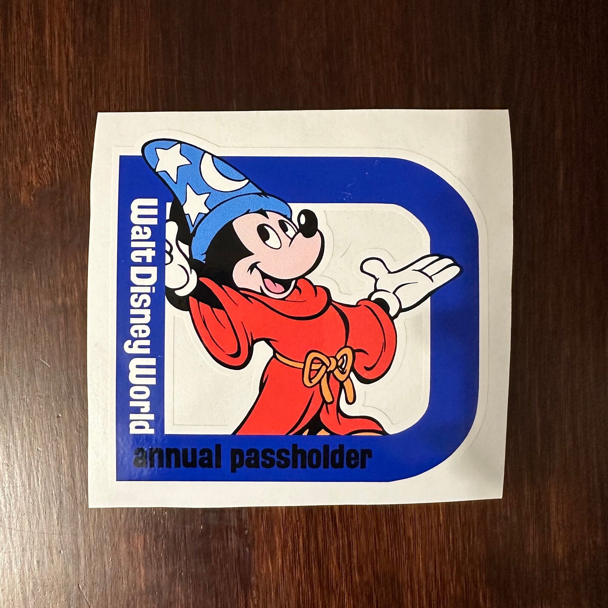 Disney World Sorcerer Mickey Annual Passholder Sticker fan Art - Etsy