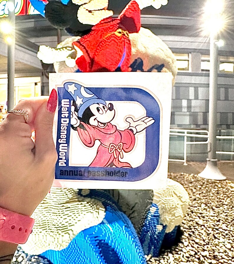 Disney World Sorcerer Mickey Annual Passholder Sticker fan Art - Etsy