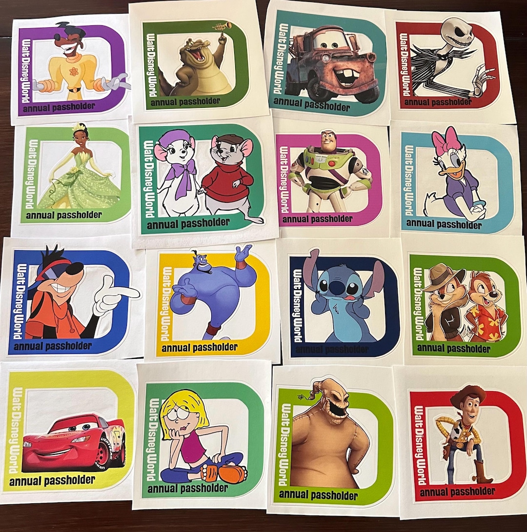Disney World Annual Passholder Sticker (fan Art) - Etsy