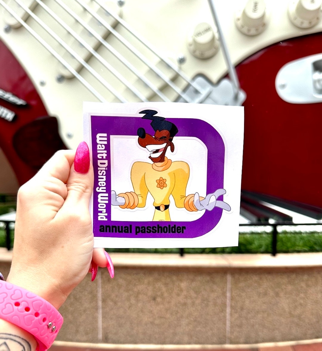 Disney World Powerline Goofy Movie Annual Passholder Sticker fan Art - Etsy