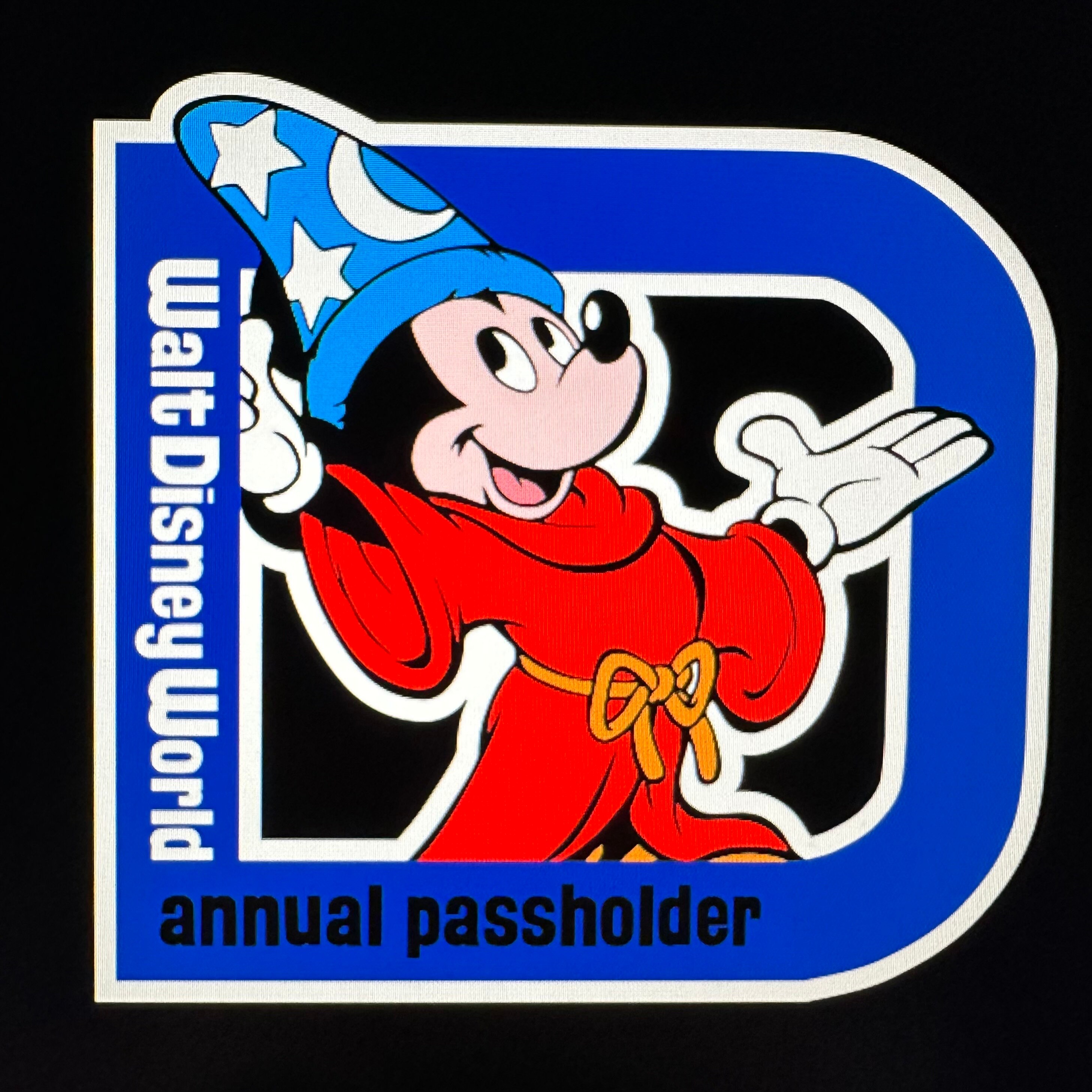 Disney World Sorcerer Mickey Annual Passholder Sticker fan Art - Etsy