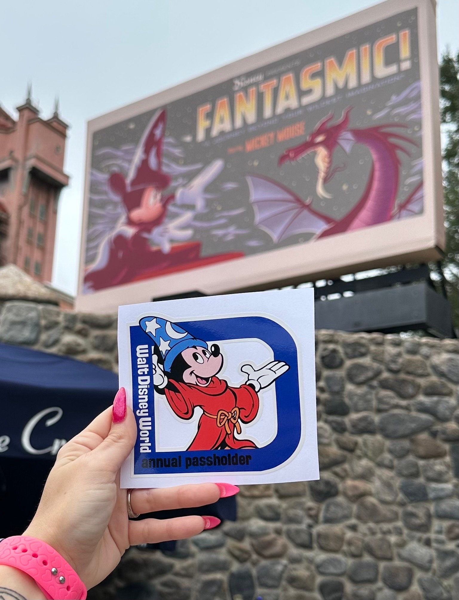 Disney World Sorcerer Mickey Annual Passholder Sticker fan Art - Etsy