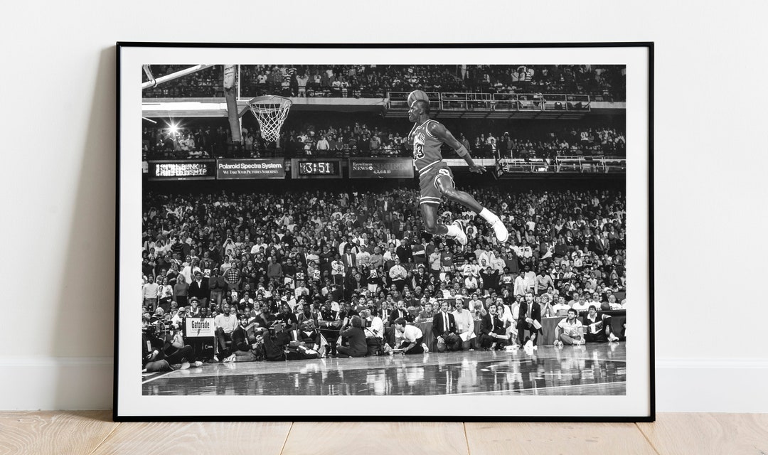 Michael Jordan Basketball Photo Poster Michael Jordan Dunk - Etsy