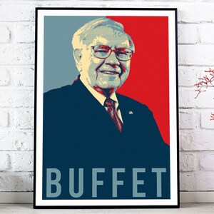Warren Buffett Hope Poster Art Deco Canvas Print Gift - Etsy