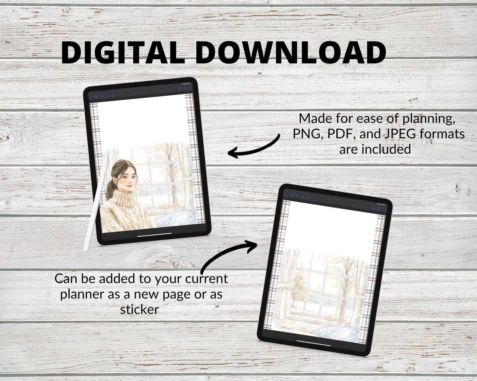 Falling for Blue Notes Pages, Digital and Printable Decortive Pages ...
